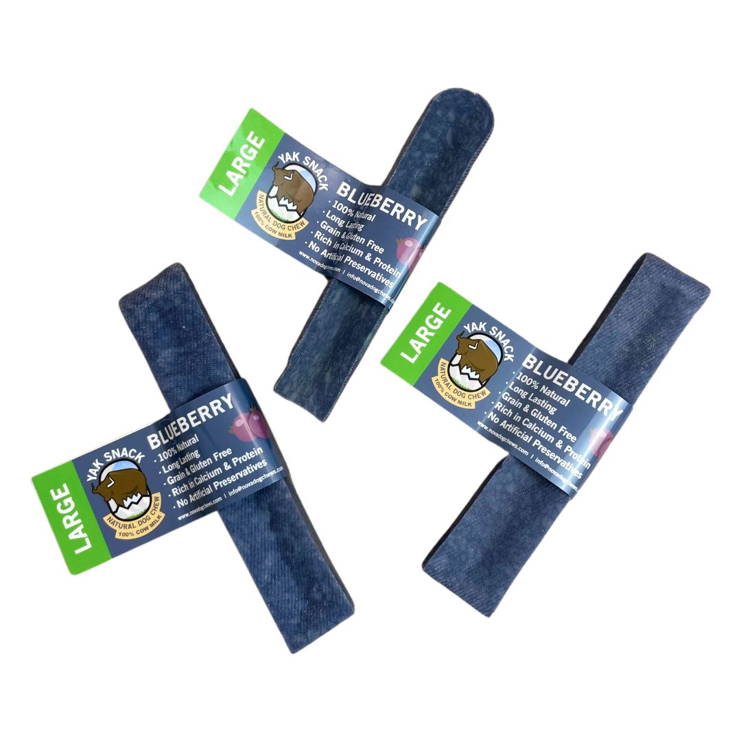 Blueberry Yak Snack 100% Natural Hard Cheese Dog Chew - The Little Pet ...