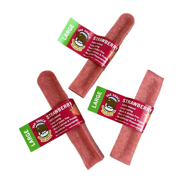 Yak Snacks | Strawberry Flavour | Himalayan Cheese Dog Chew | 100% ...